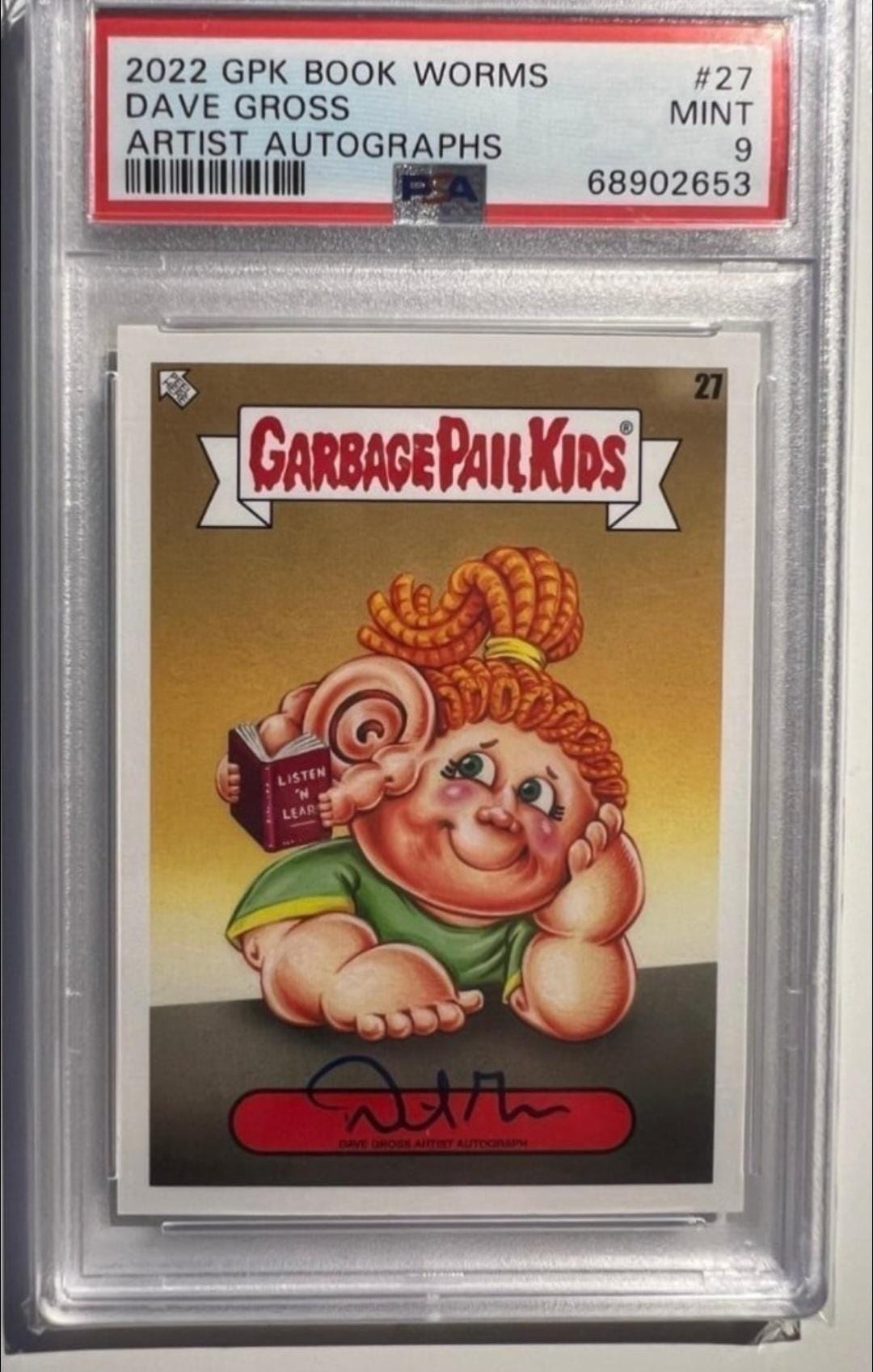 PSA 9 Artist Autograph Dave Gross Garbage Pail Kids - Etsy