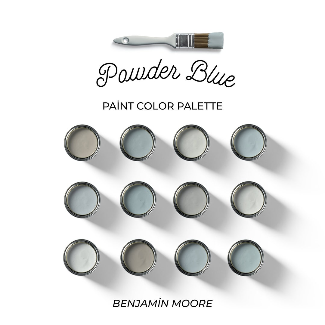 POWDER BLUE Benjamin Moore Paint Color Palette. for Home Design ...