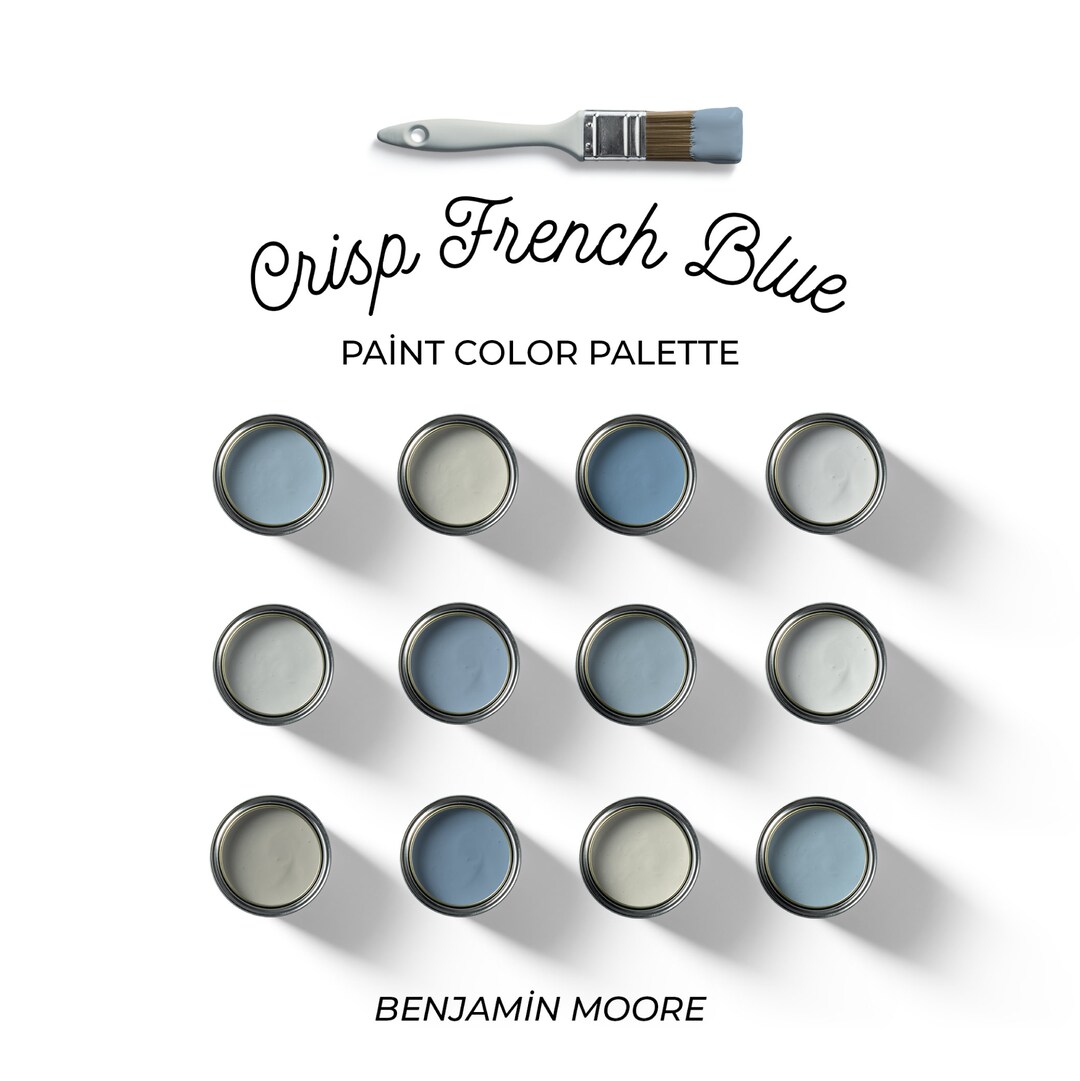 CRISP FRENCH BLUE Paint Color Palette Benjamin Moore for - Etsy Australia