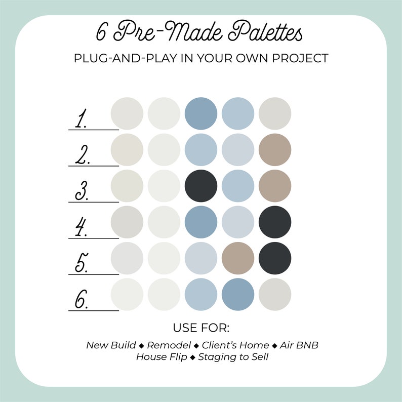 Sherwin Williams CALIFORNIA CASUAL Color Palette. Cool and - Etsy