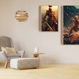 ARES Posters Illustration, Greek Mythology, Set of 5, Printable ...