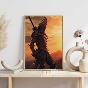 ARES Posters Illustration, Greek Mythology, Set of 5, Printable ...