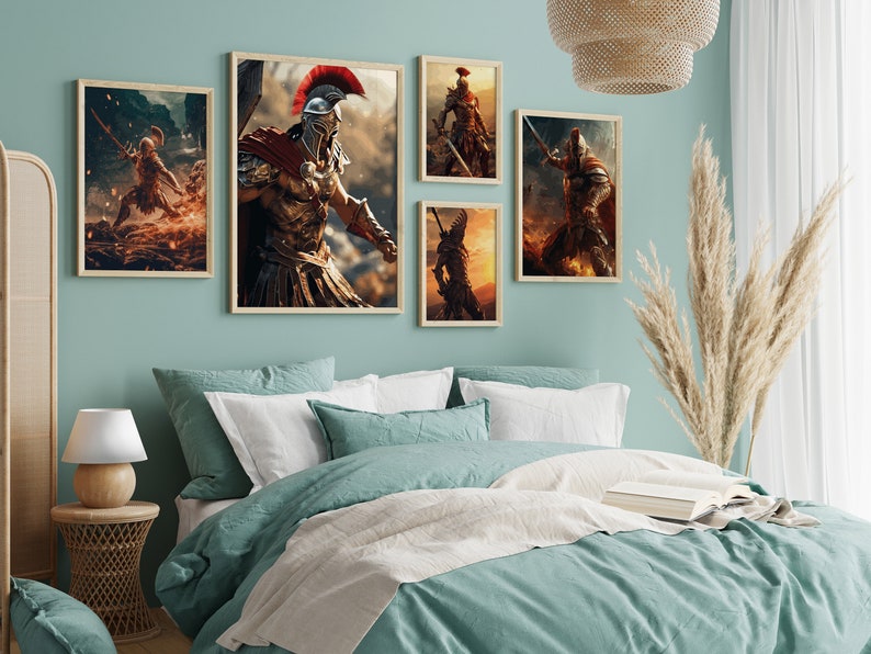 ARES Posters Illustration Greek Mythology Set of 5 - Etsy