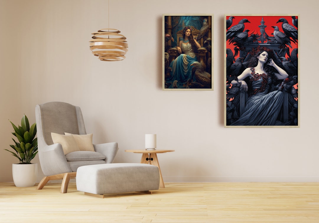 HERA Posters Illustration, Greek Mythology, Set of 5, Printable Wall ...