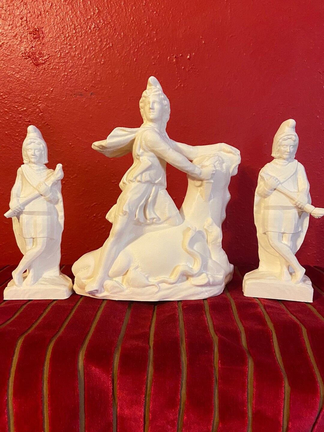 Mithras V4 Slaying the Cosmic Bull With Cautes and Cauotopates Set - Etsy