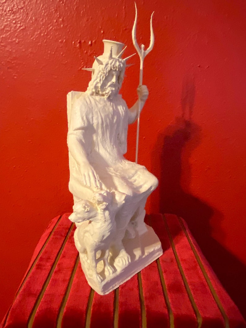 Helios-serapis With Solar Crown Enthroned and Cerberus - Etsy