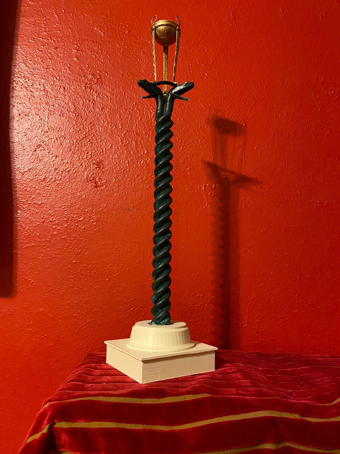 Delphic Serpent Column/tripod (painted) - Etsy