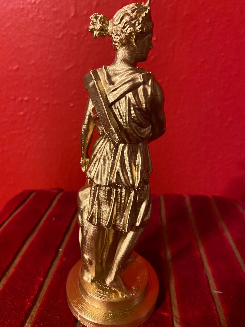 Diana Artemis Statue: Gold Goddess of the Moon, Wildlife, Childbirth - Etsy