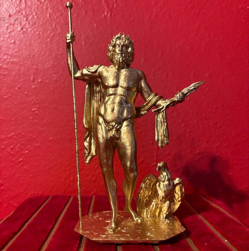 Jupiter King of Gods, Gold Color, Lararium - Etsy
