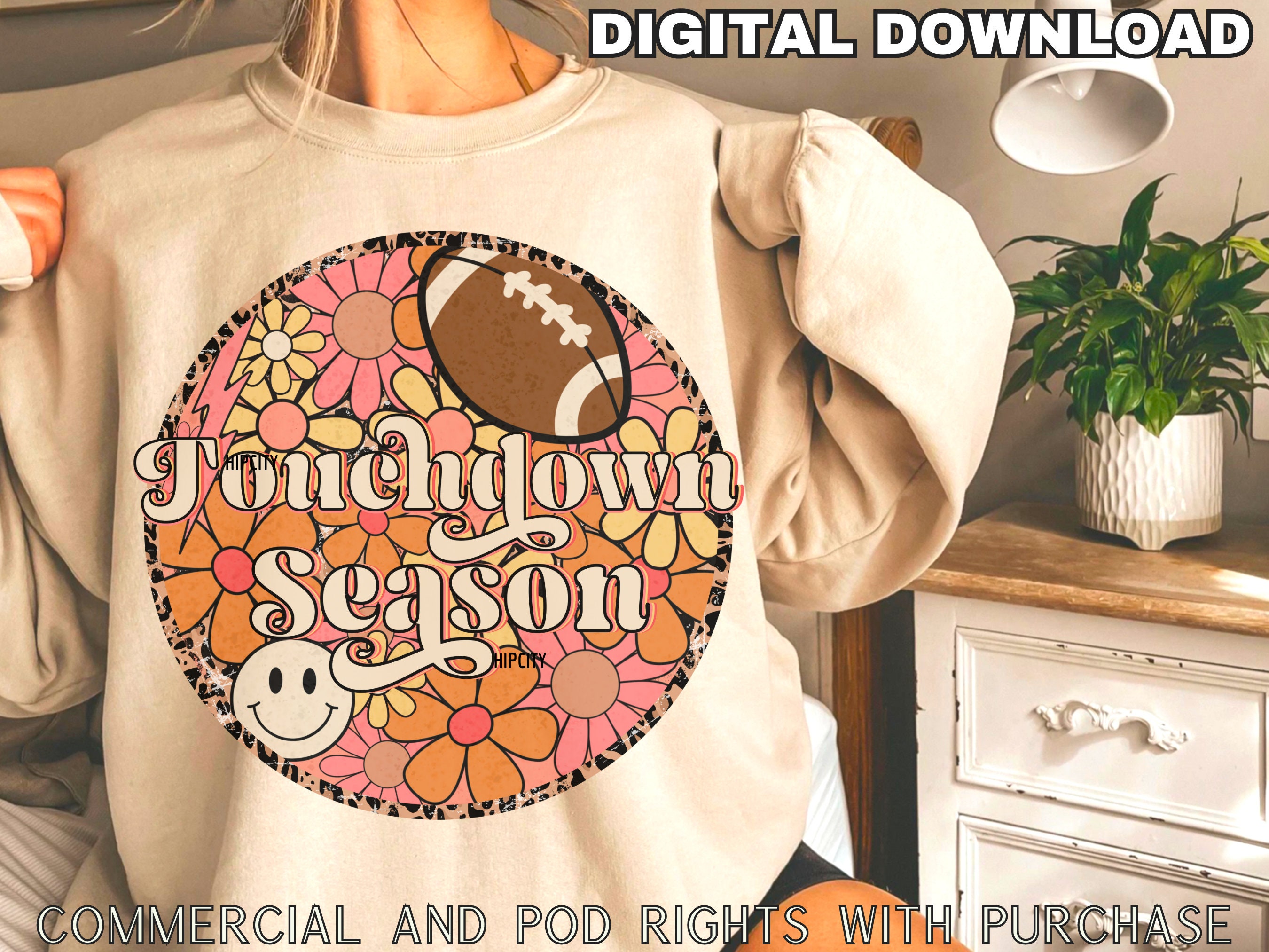 Touchdown Season PNG Sublimation Design Instant Download POD Use I Love ...