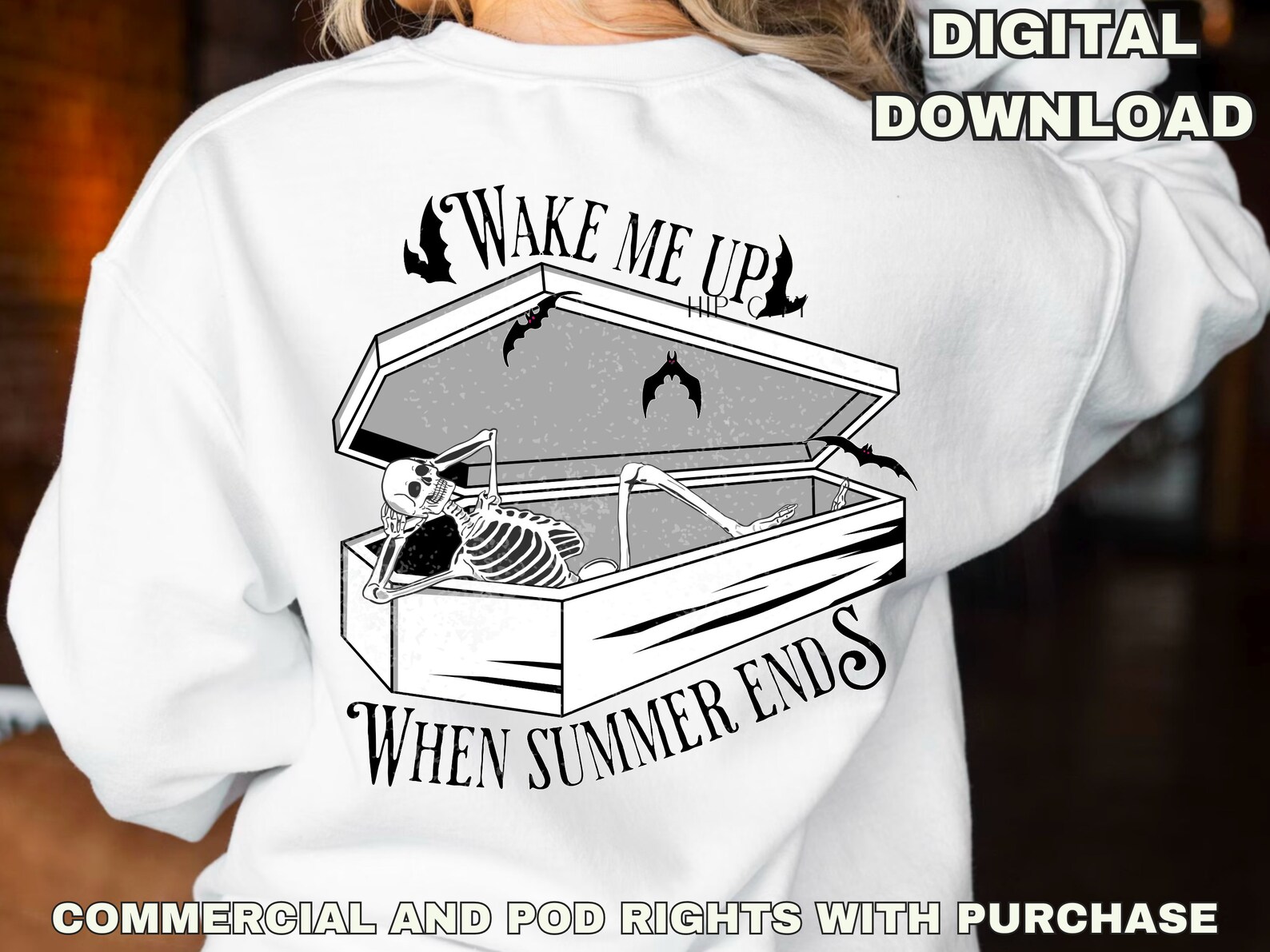 Wake Me up When Summer Ends PNG, Halloween Skeleton PNG, Halloween ...