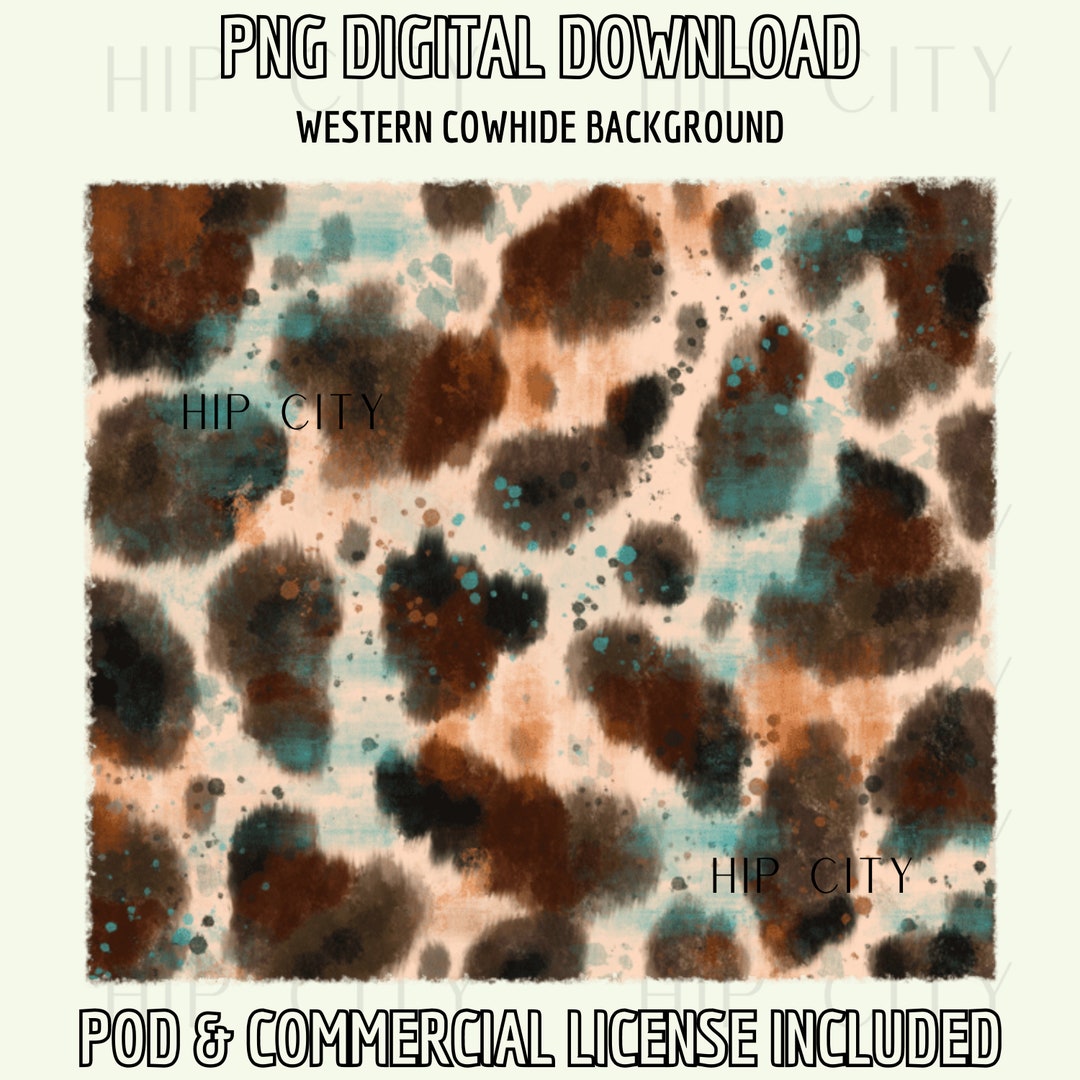 Cowhide Background, Cowhide Tumbler Wrap PNG, Cow Hide Pattern for ...