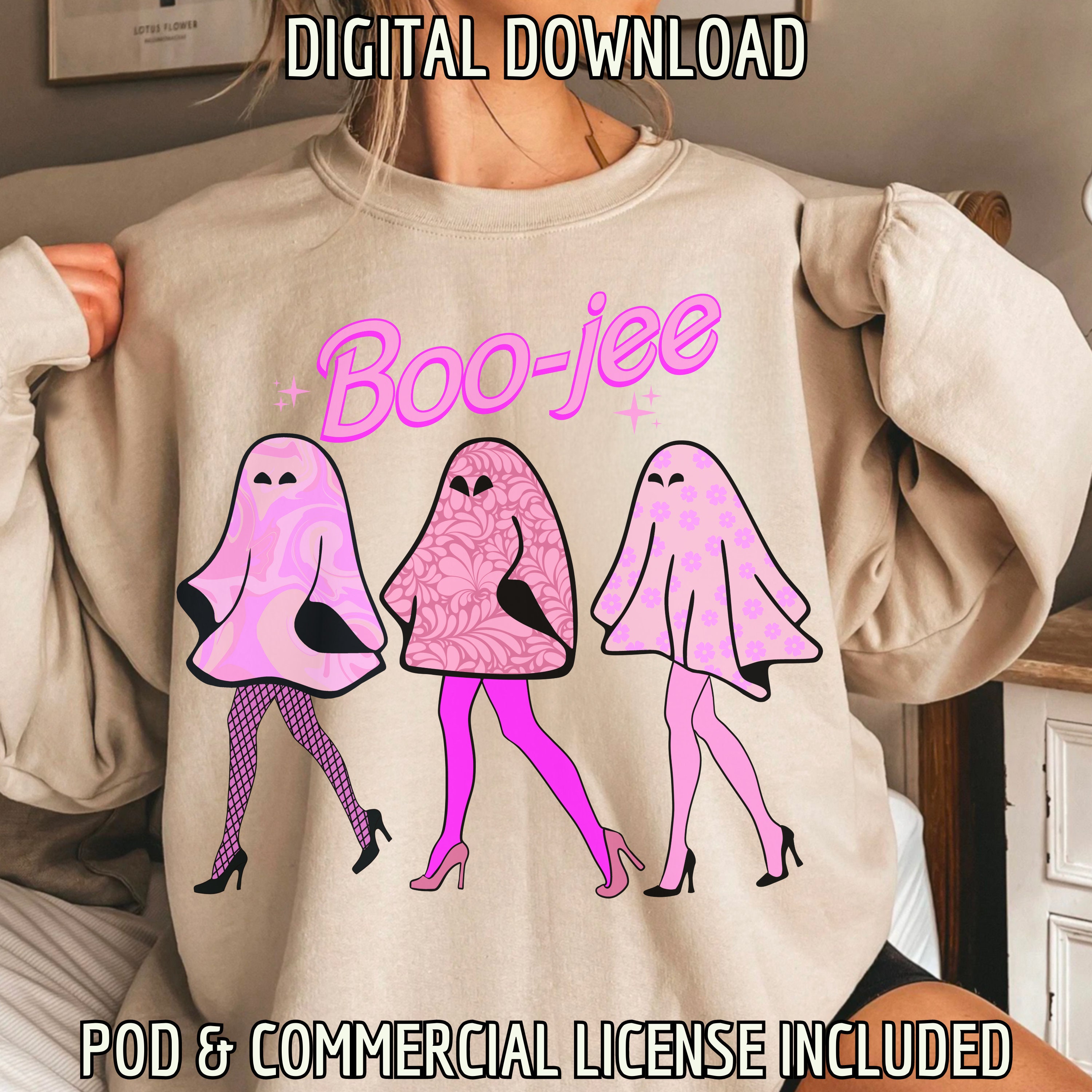 Boojee PNG, Let's Go Ghouls PNG, Bougie Ghost PNG, Cute Ghost ...