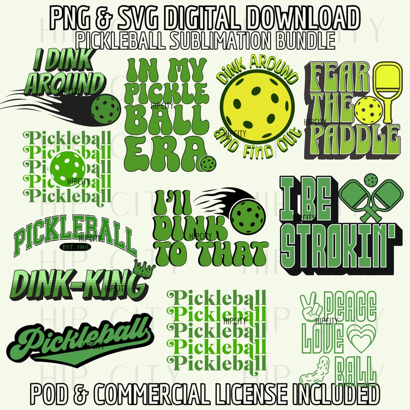 Pickleball Svg Bundle - Etsy