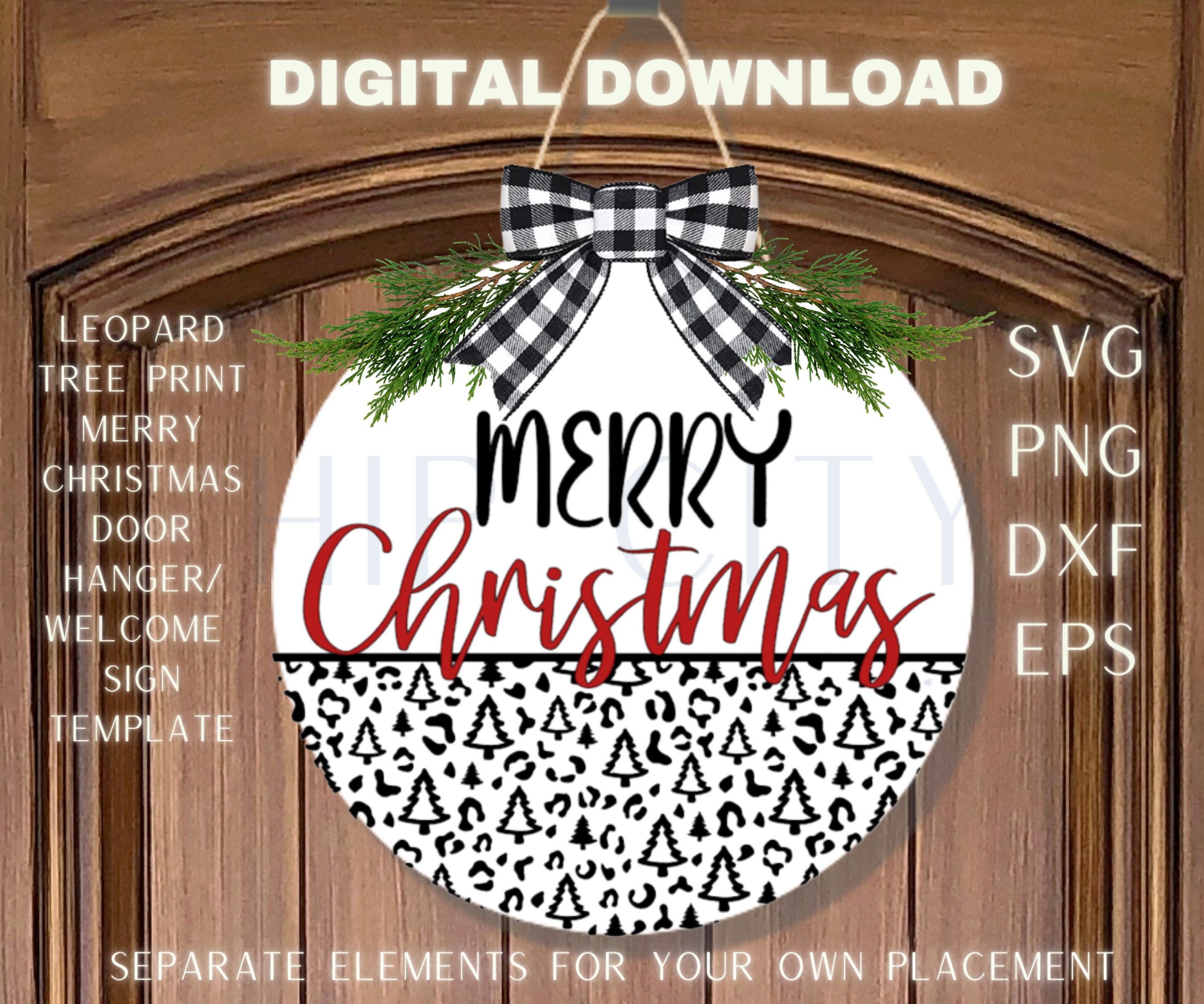 Christmas Tree Leopard PNG, Christmas Leopard Pattern, Merry Christmas ...