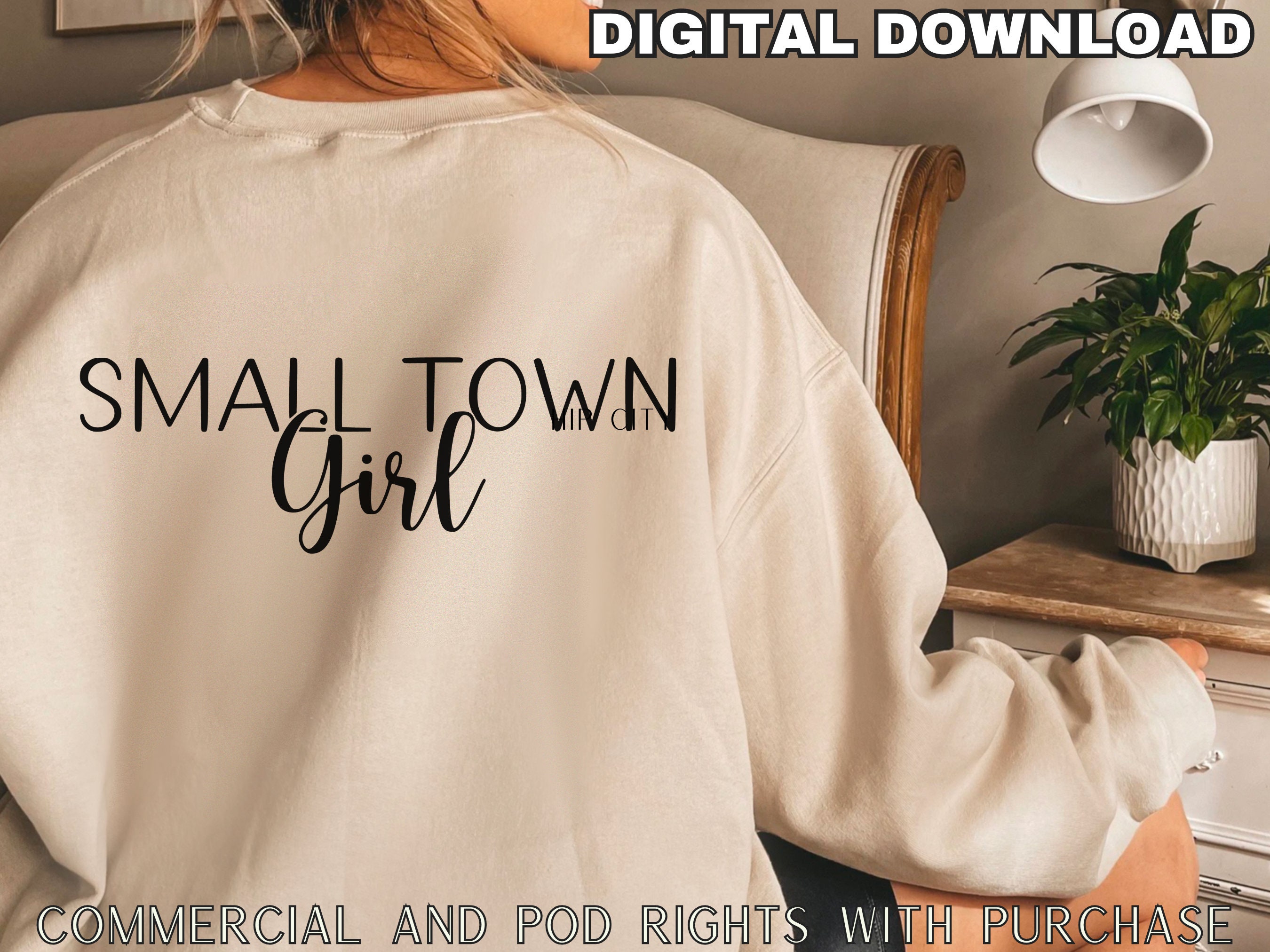 Small Town Girl PNG, Small Town Big Pride, Small Towner PNG for ...