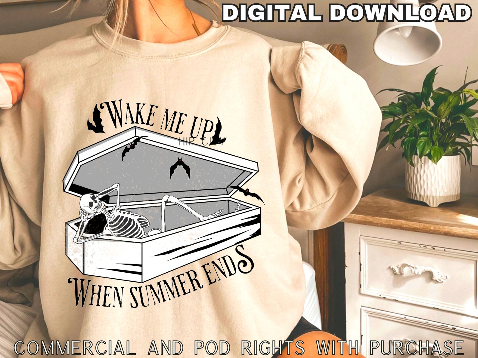 Wake Me up When Summer Ends PNG, Halloween Skeleton PNG, Halloween ...