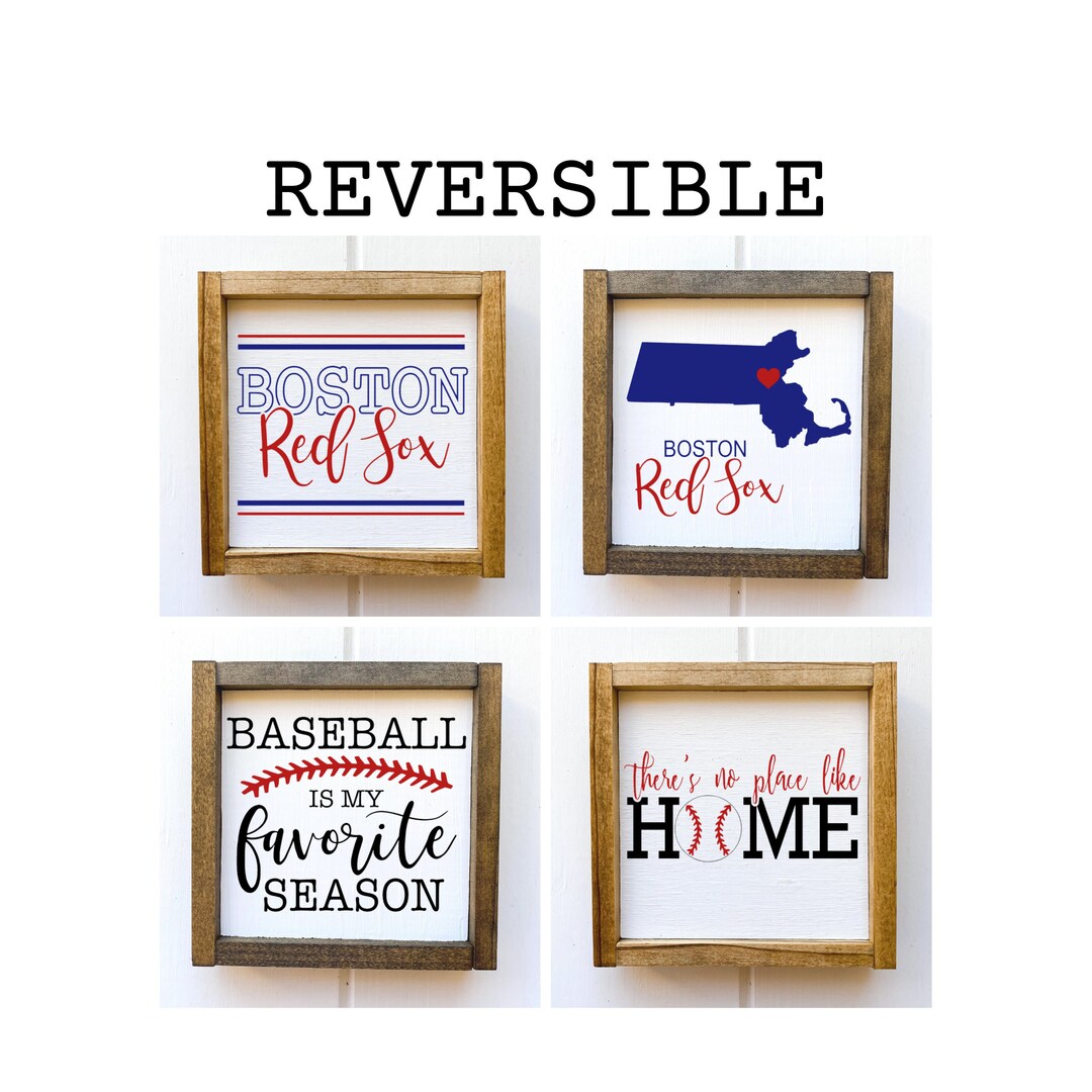 Boston Red Sox Wood Sign Boston Red Sox Home Decor Baseball - Etsy
