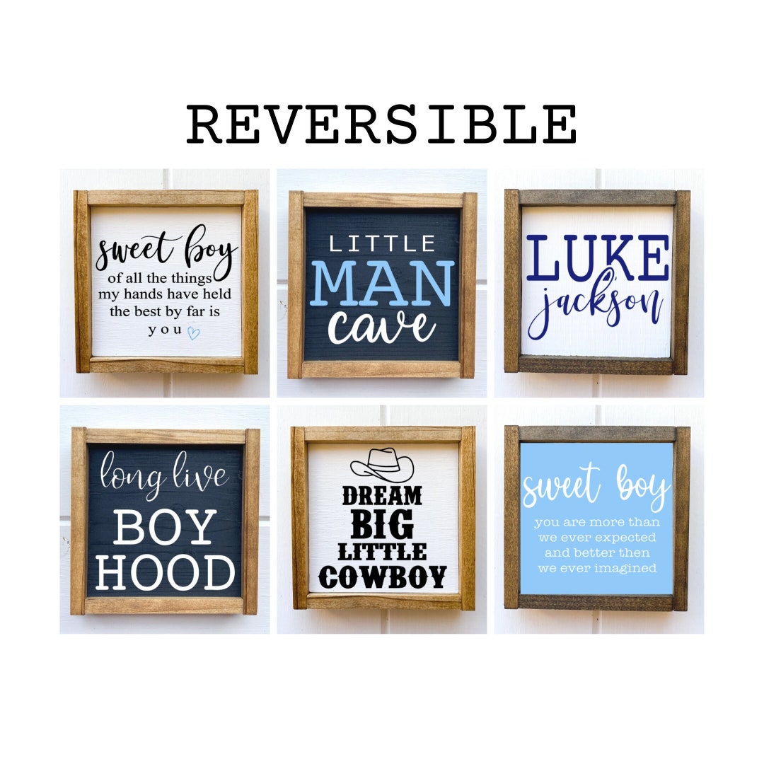 Nursery Name Sign, Baby Boy Nursery, Dream Big Cowboy Sign ...