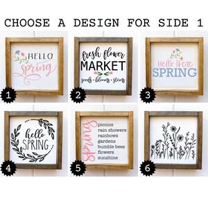 Farmhouse Spring Wood Sign, Hello Spring Sign, Spring List Sign, Fresh ...