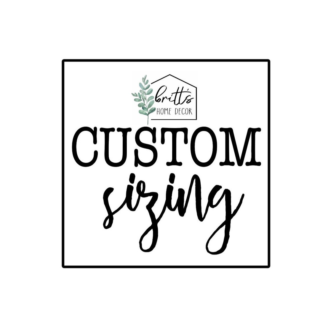 Custom Size Wood Sign Reversible Sign - Etsy