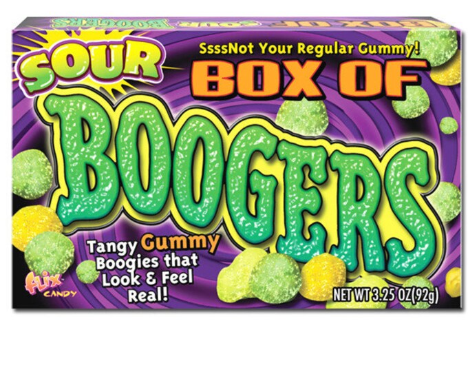 Gummy Sour Box of Boogers - Etsy