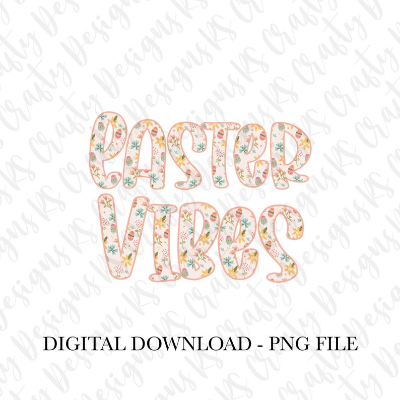 Easter Vibes PNG - Etsy