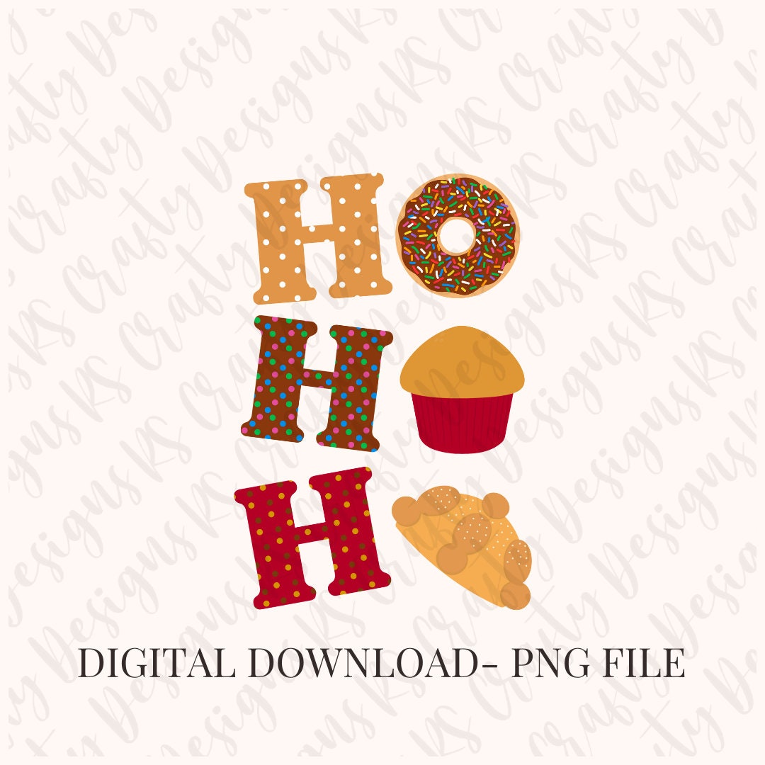 Ho Ho Ho- Pan De Dulce PNG - Etsy
