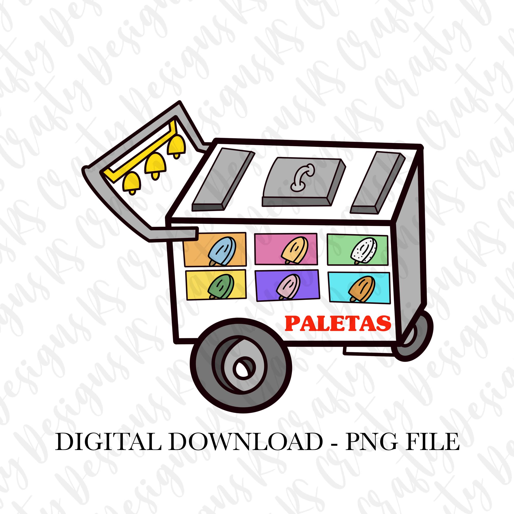 Carro De Paletas PNG - Etsy