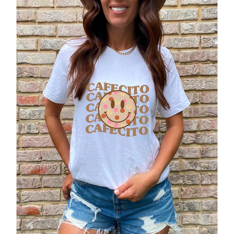 Cafecito With Conchas Smiley PNG - Etsy