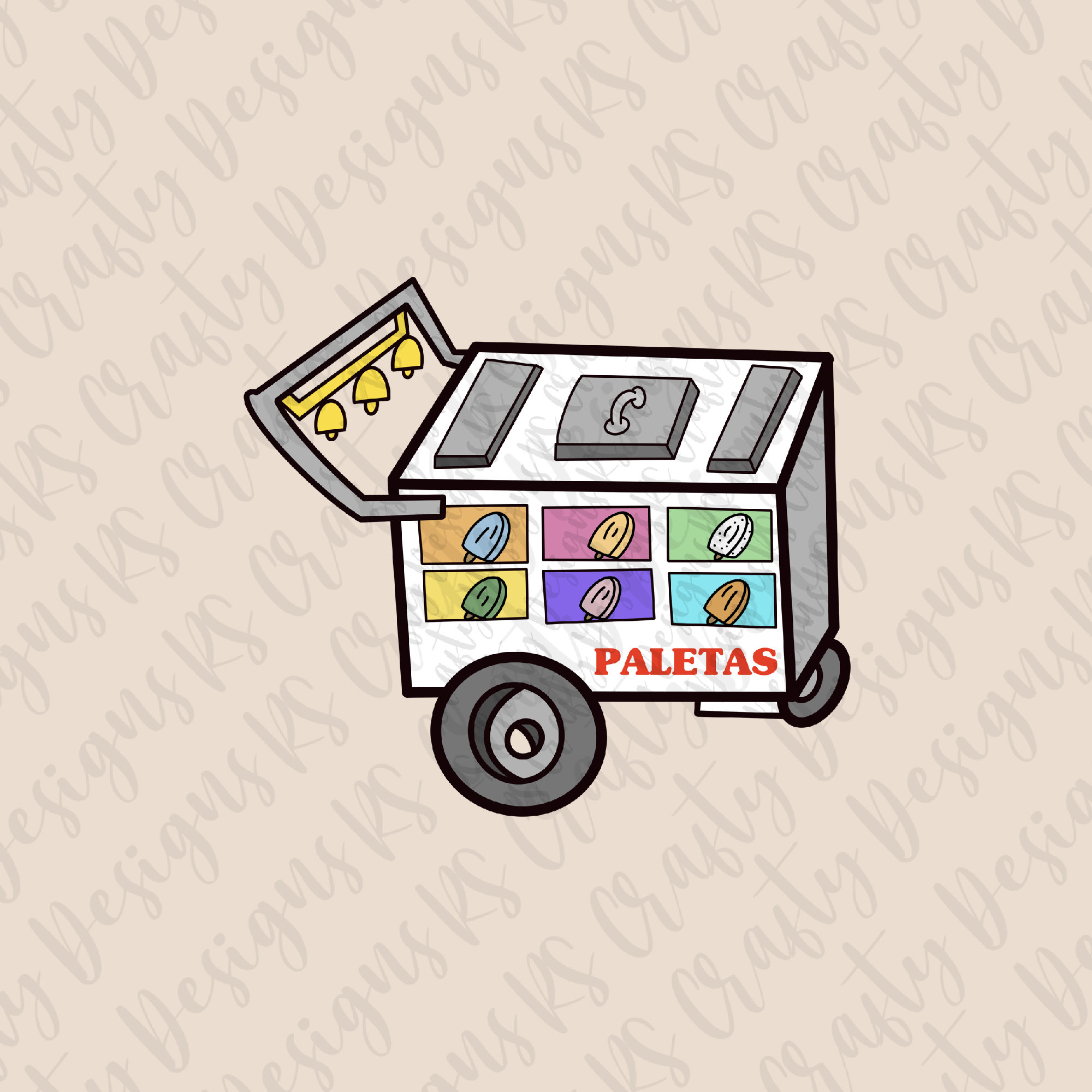 Carro De Paletas PNG - Etsy