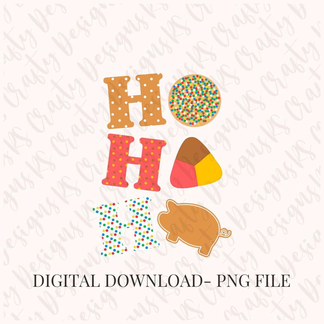 Ho Ho Ho- Pan De Dulce PNG - Etsy