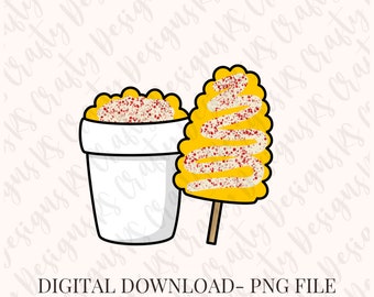 Cute Couple Elote Y Esquites, EPS, SVG, PNG, Dxf, Outline, Commercial ...