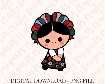 Mexican Doll SVG, Mexican Maria Doll, Rag Doll Svg, Mexican Doll ...