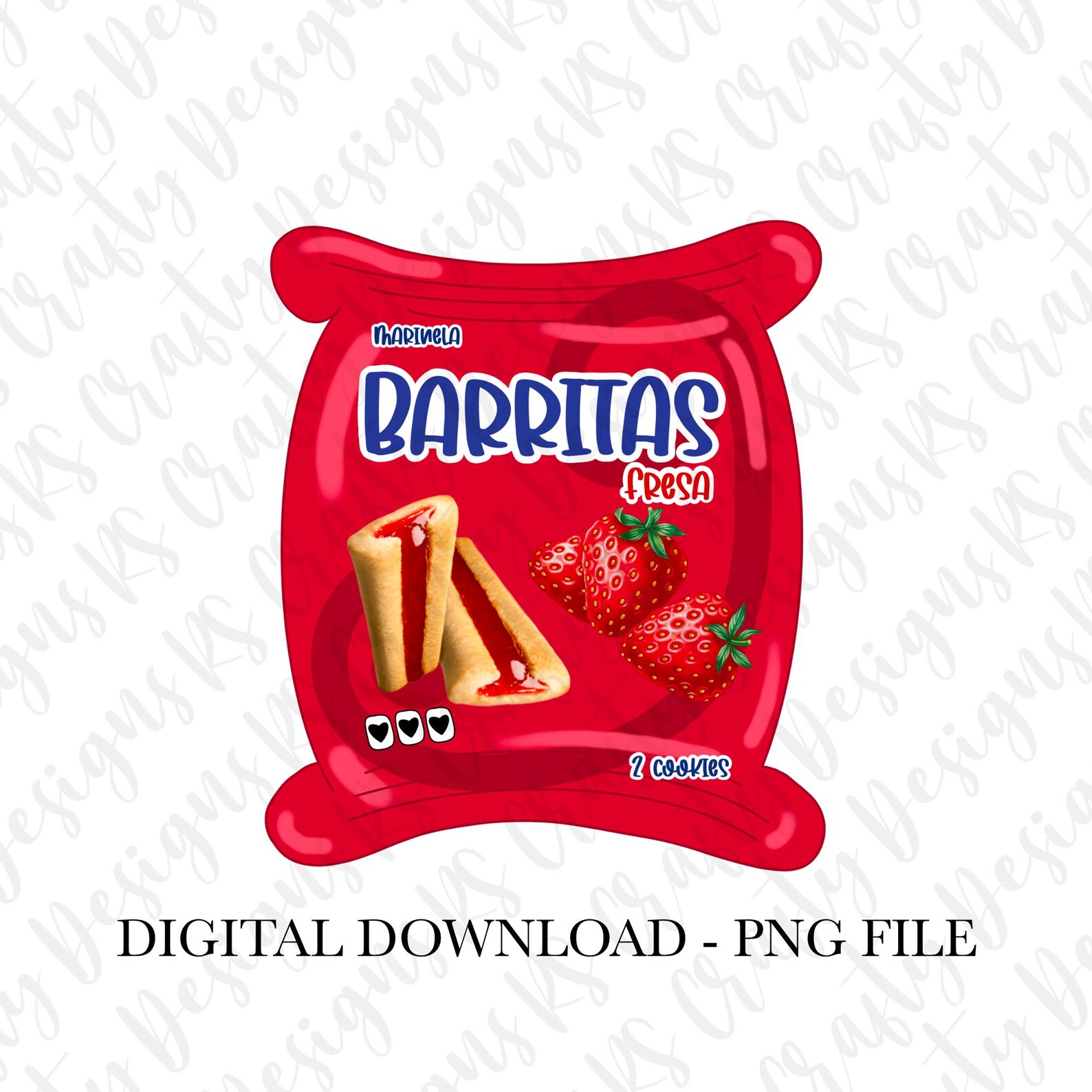 Barritas De Fresa PNG - Etsy