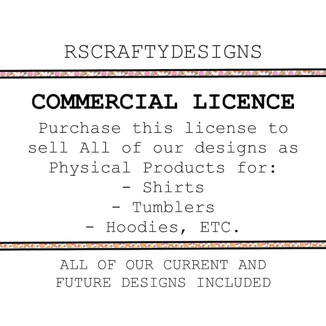 Commercial Licence - All Designs - Etsy