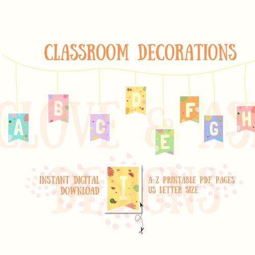 Cursive Alphabet Posters Classroom Decor Watercolor Alphabet - Etsy