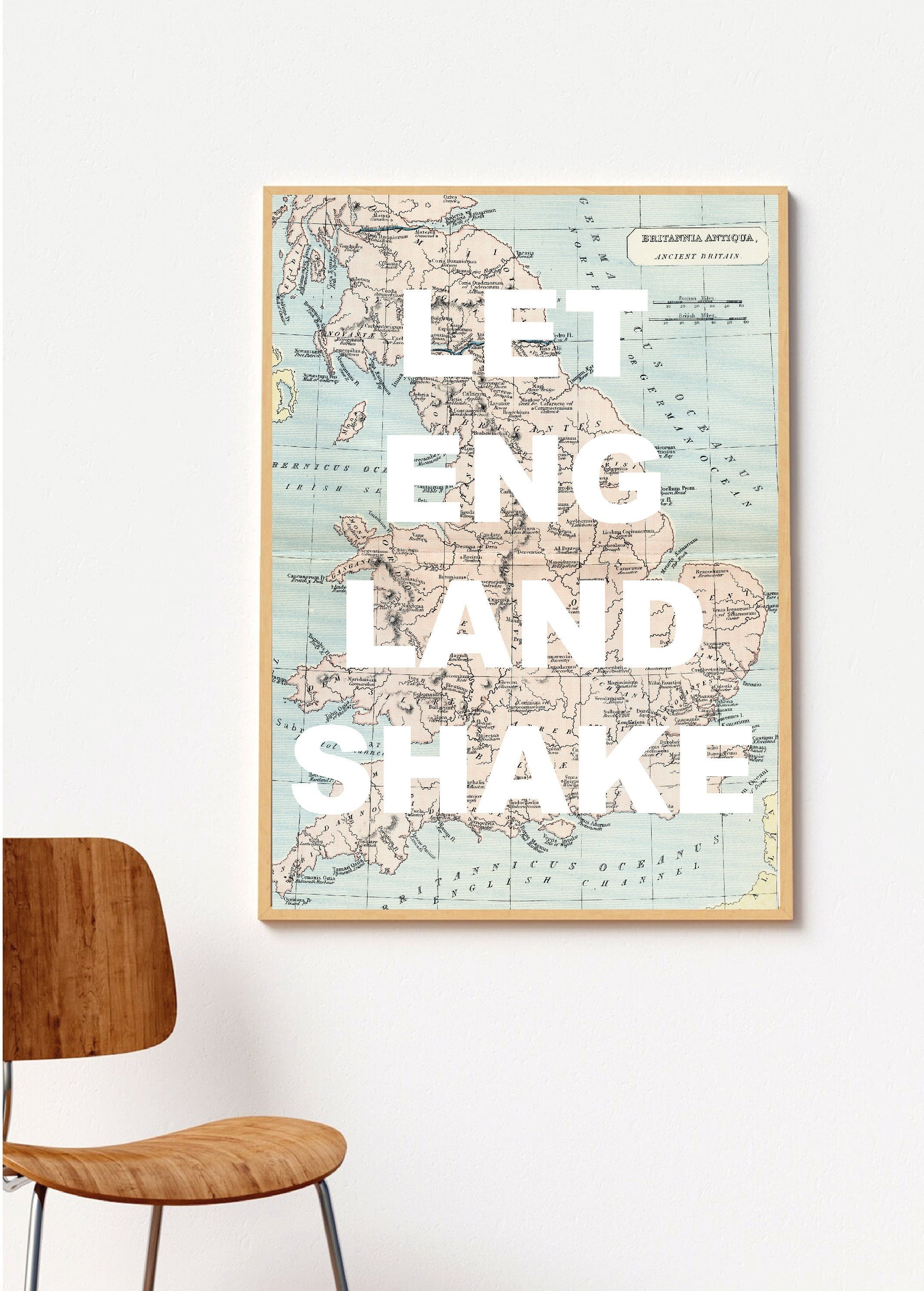 PJ HARVEY Let England Shake Poster Map Vintage Modern Music Poster Art ...