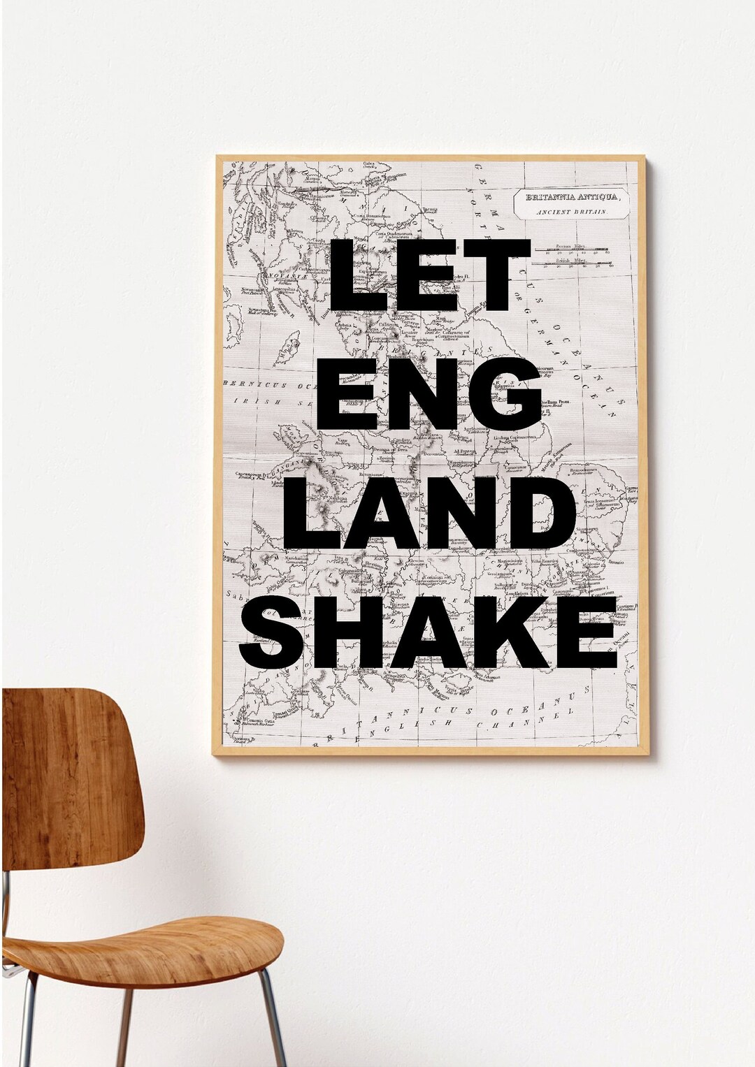 PJ HARVEY Let England Shake Poster Map Vintage Modern Music Poster Art ...