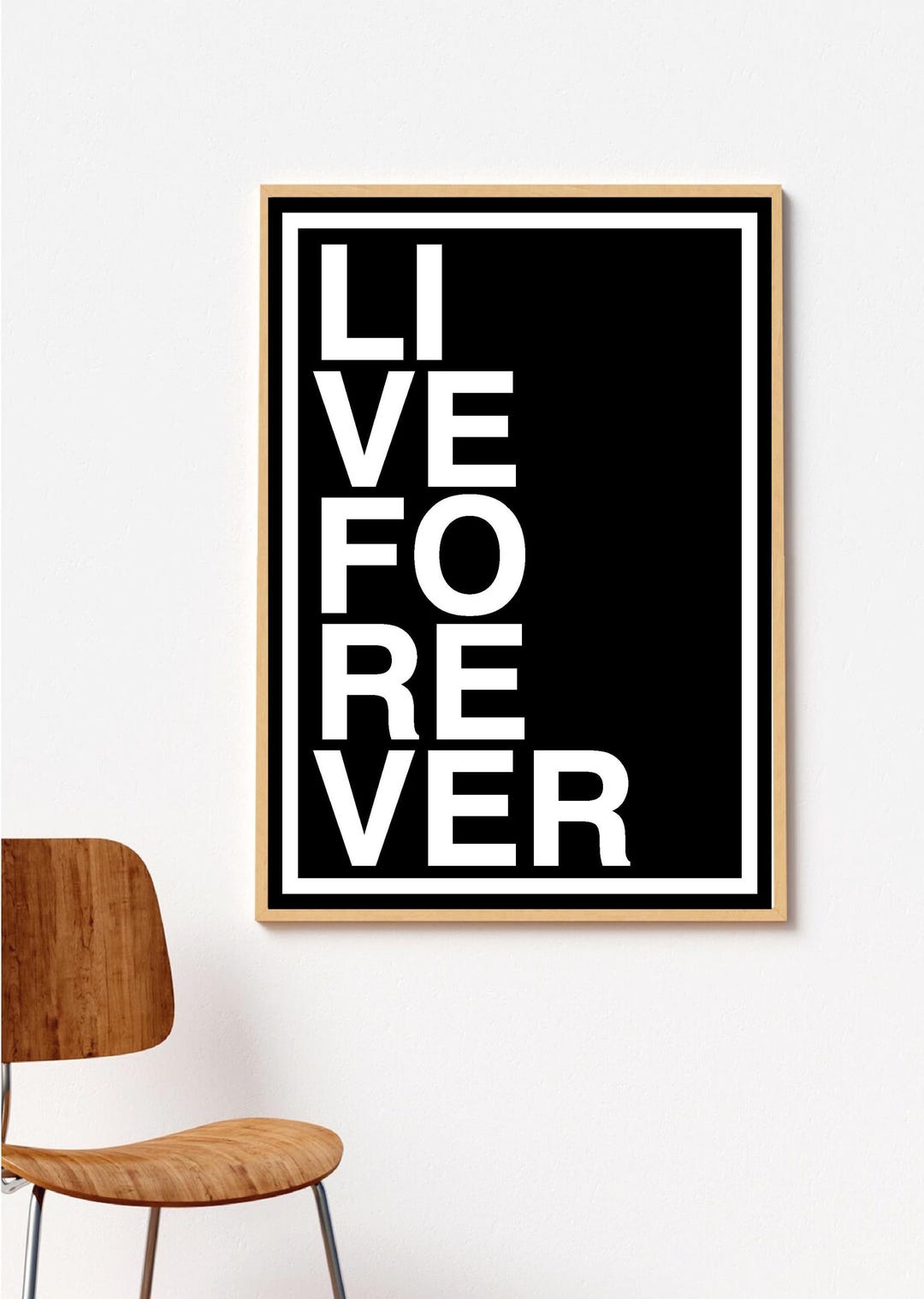 OASIS - LIVE FOREVER - Poster - Print - 90's - Fan - Modern Music Art ...