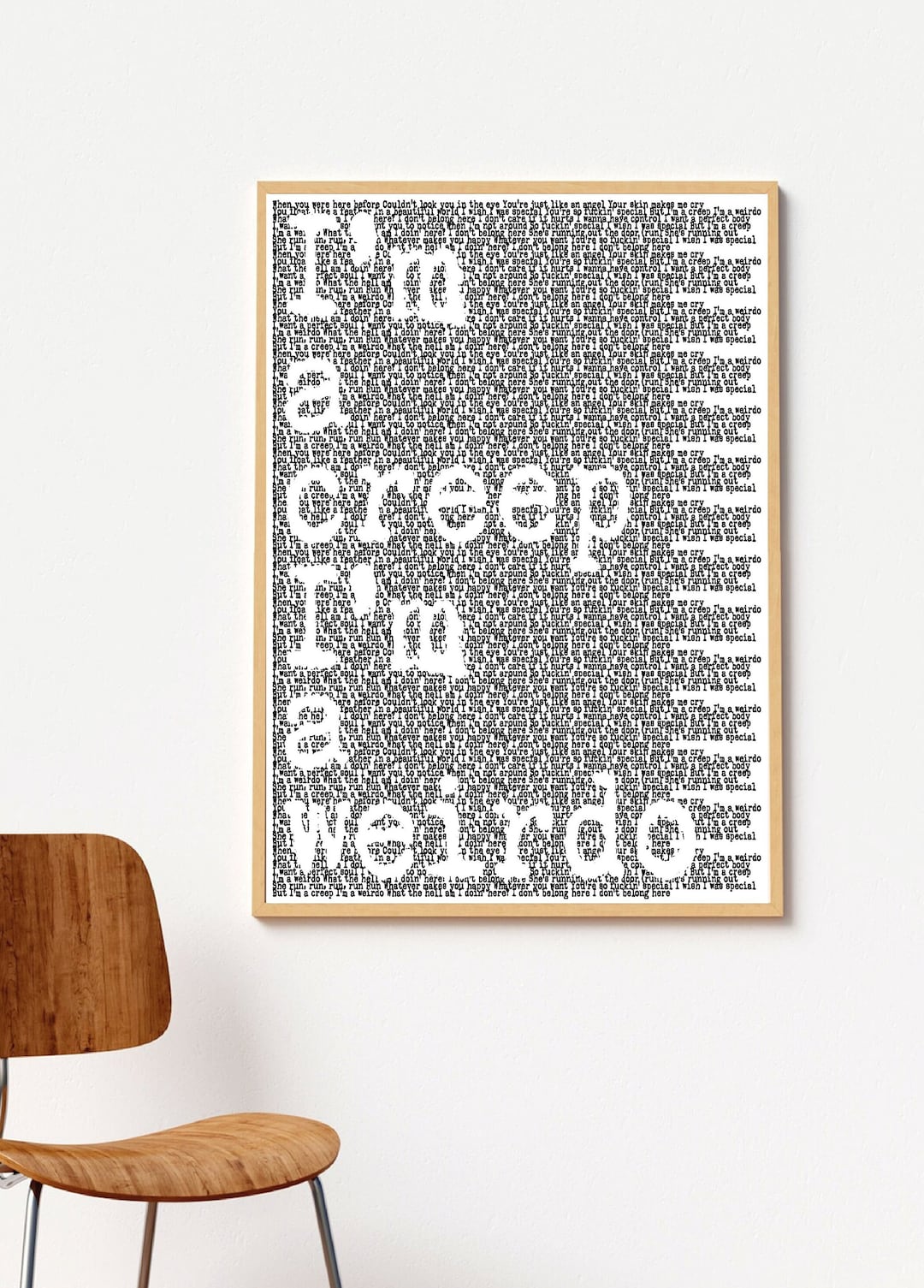 RADIOHEAD - CREEP - I'm a Creep I'm a Weirdo - Poster Print - 90's ...