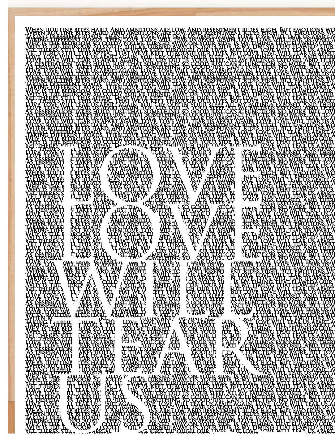 JOY DIVISION - Love Will Tear Us Apart - Fan - Minimal - Modern Music ...