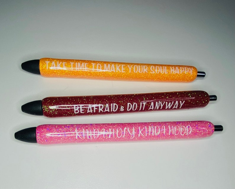 Custom Glitter Pens - Etsy