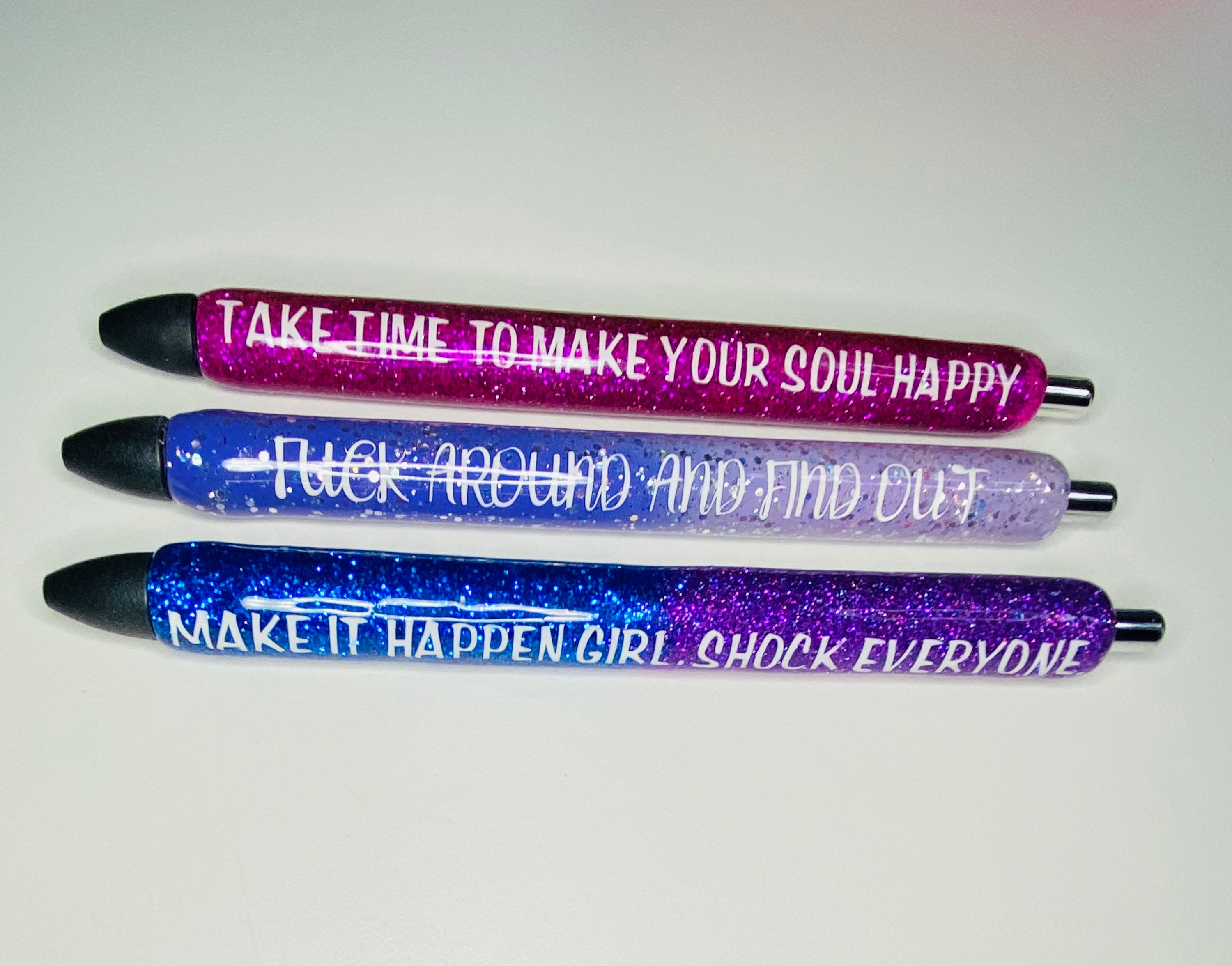 Custom Glitter Pens - Etsy
