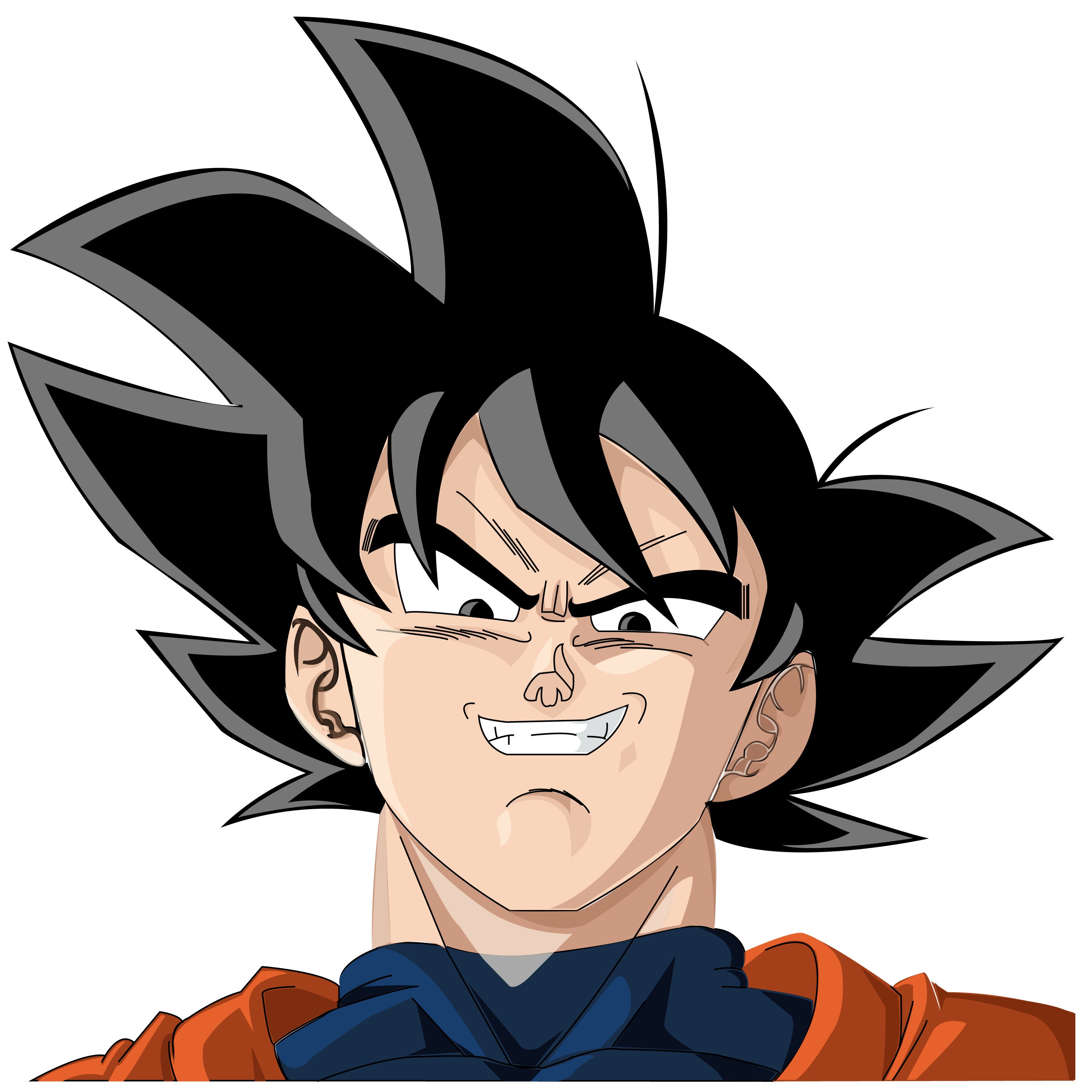 Goku Vector Art Vector SVG Guko Svg Guko Vector Instant - Etsy Canada