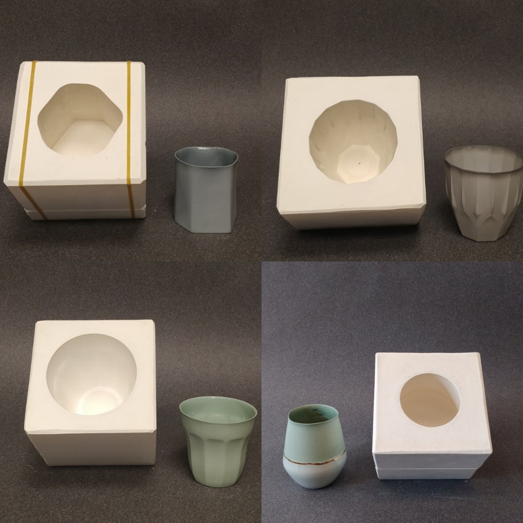 Slip Casting Mold Ceramics,craft Kit,plaster Mug,ceramic Casting ...