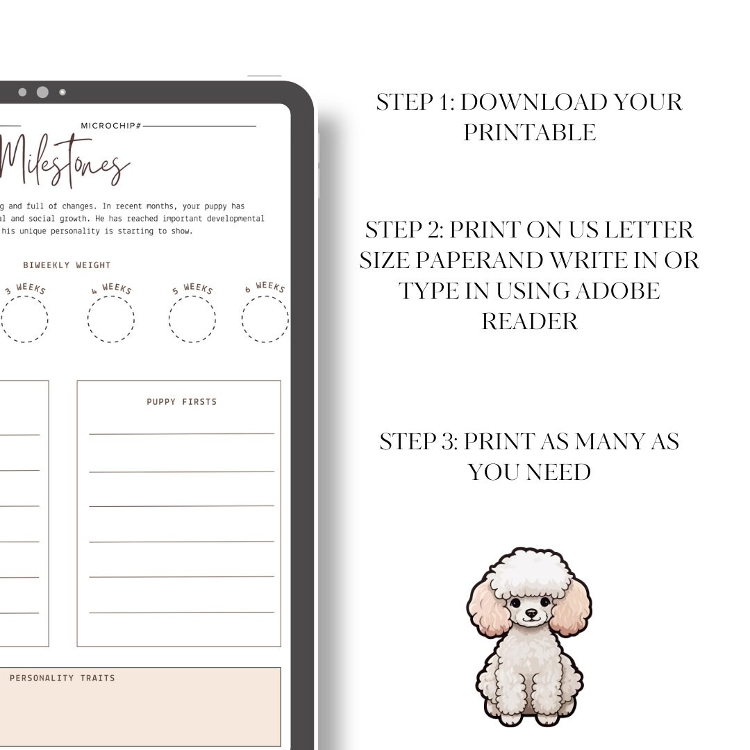 Fillable Breeder Puppy Pack,breeder Puppy Pack Printable Fillable Pdf ...