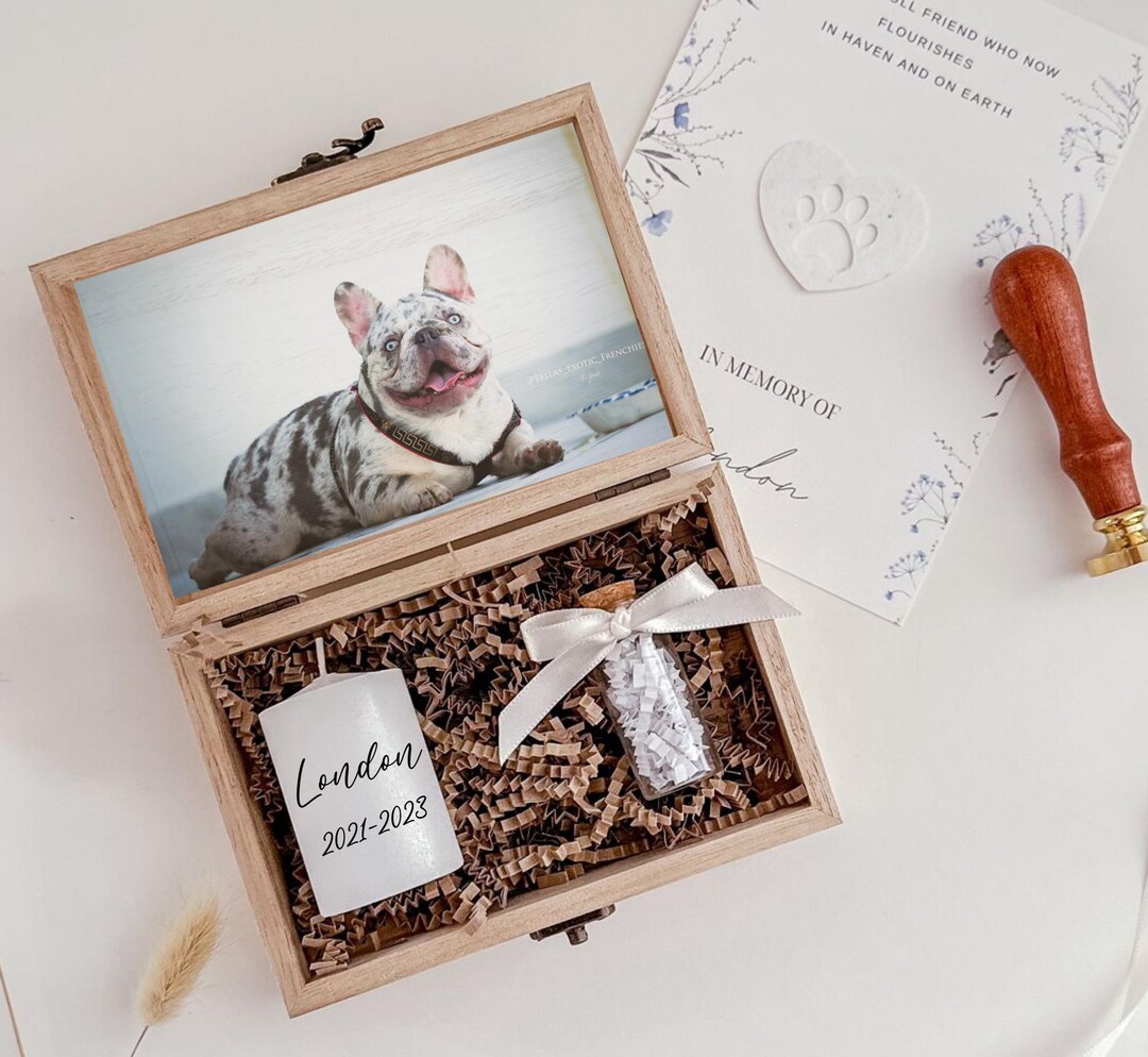 Custom Wooden Pet Fur Keepsake,wooden Pet Ashes Box, Cat Keepsake Gift ...