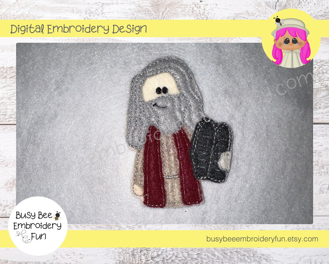 Moses Puppet Design-ith Digital Machine Embroidery File-instant ...
