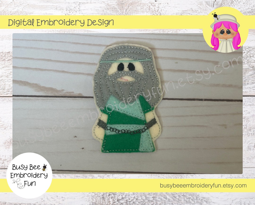Abinadi Puppet Design-ith Digital Machine Embroidery File-instant ...